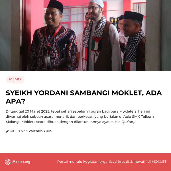 SYEIKH YORDANI SAMBANGI MOKLET, ADA APA? | Moklet.org
